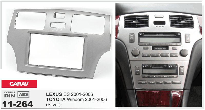 2DIN переходная рамка TOYOTA Windom 2001-2006 / LEXUS ES 2001-2006