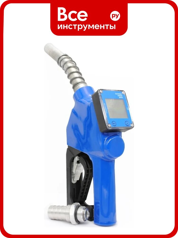 Автоматический пистолет для ДТ, бензина и керосина Petropump K028 с электронным счетчиком, 3/4" BSP, 60 л/мин PP730001