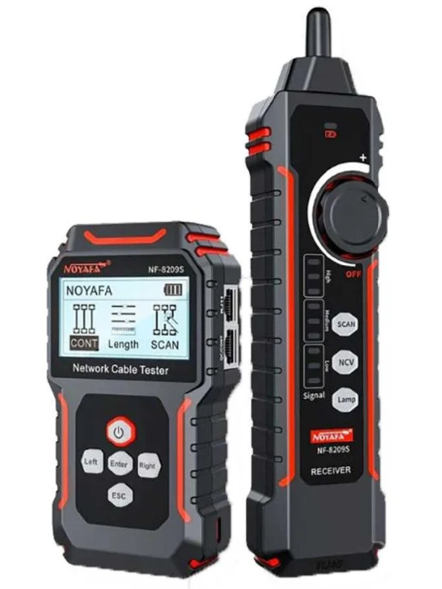 Кабельный тестер NOYAFA NF-8209S POE измеритель длины трассоискатель