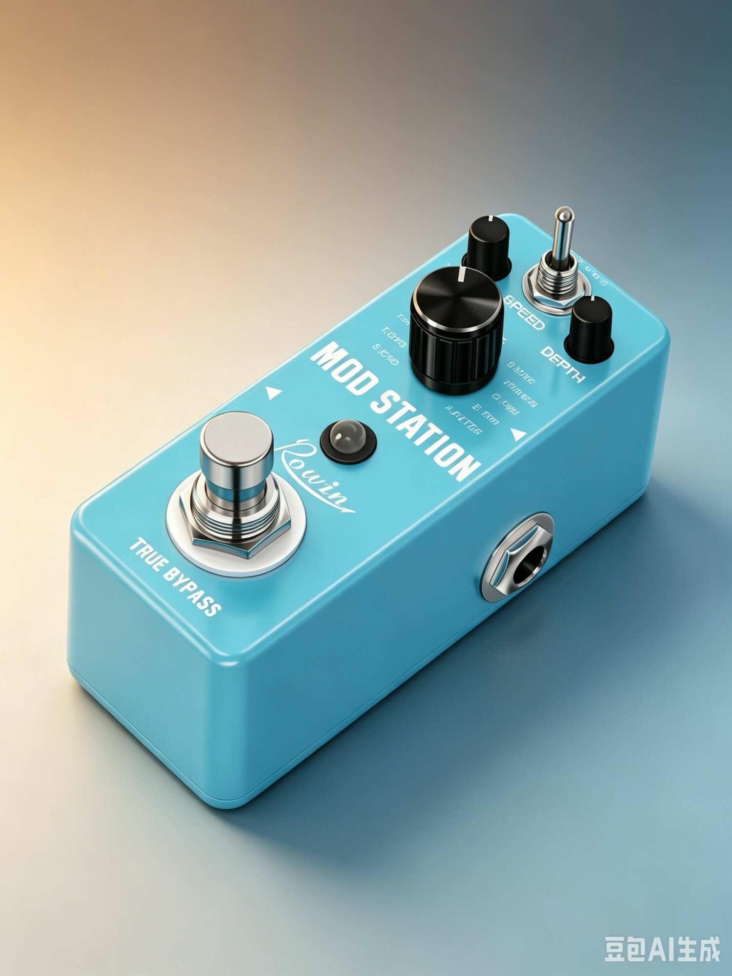 Rowin LEF-3808 Mod Station, педаль модуляции для электрогитары, 11 классических эффектов, 32-бит DSP, сохранение настроек, истинный байпас, мини металлический корпус