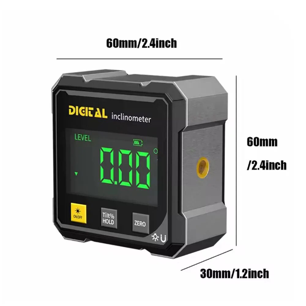 Магнитный лазерный нивелир 4-Side Magnetic Digital Angle Gauge