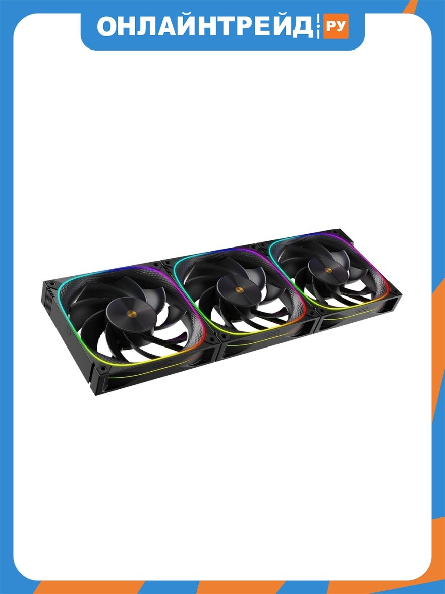 Вентиляторы для корпуса Geometric Future Squama Ultimate 3003RB-14 Reverse Black 3шт (1F3003R314000)