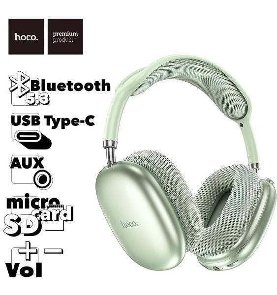 Bluetooth гарнитура Hoco W35 Air Triumph зеленые