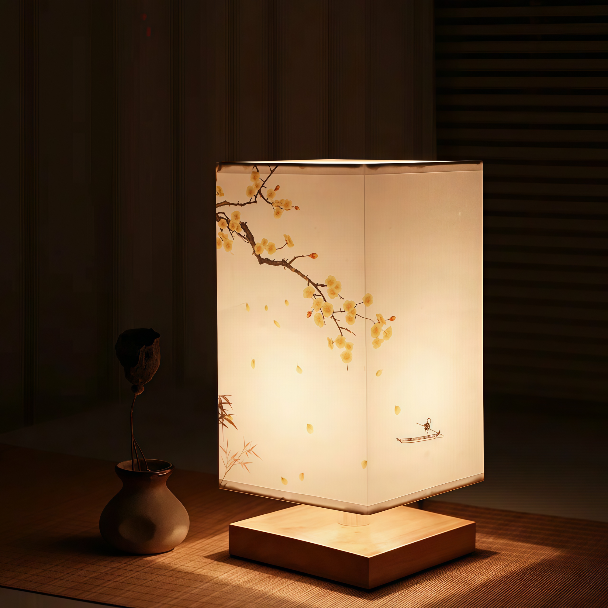 Декоративные настольные лампы Feimefeiyou, Non-dimmable, Red plum style