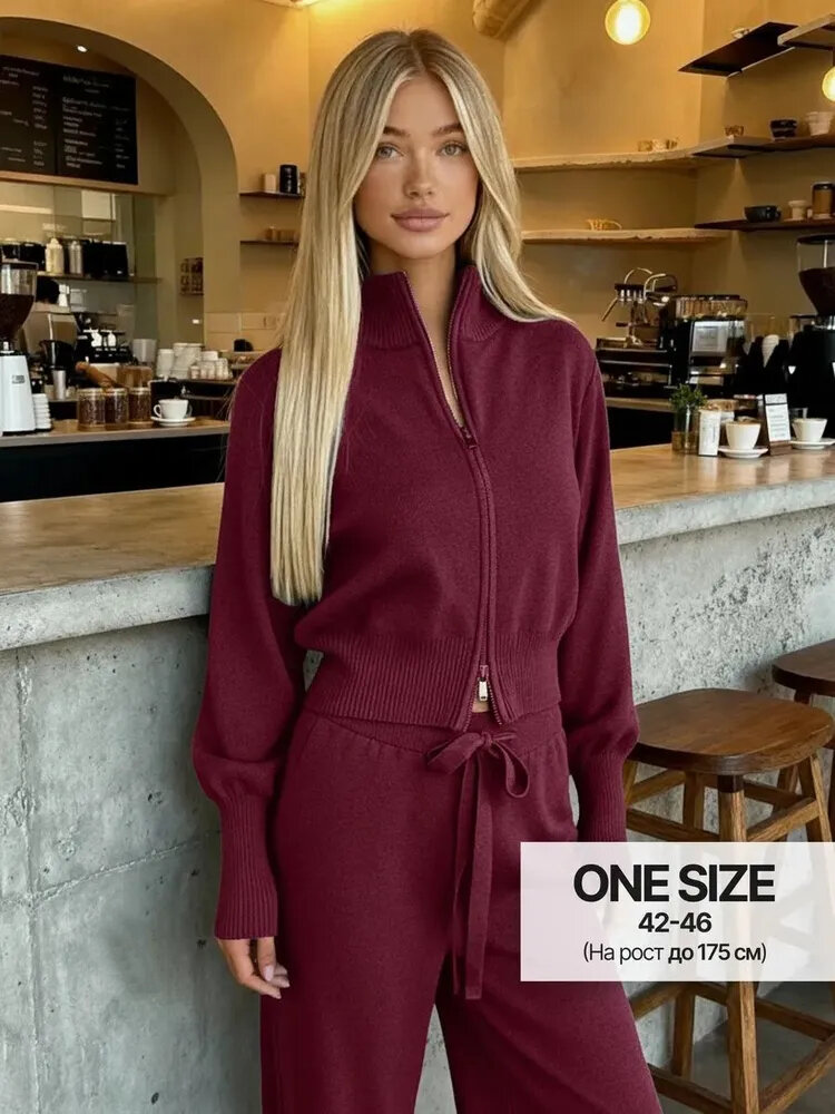 Комплект одежды , размер OneSize, темно-бордовый — фото 1