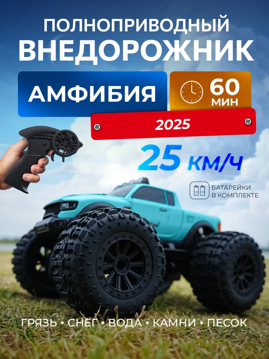 Машинка на пульте управления внедорожник монстр трак джип