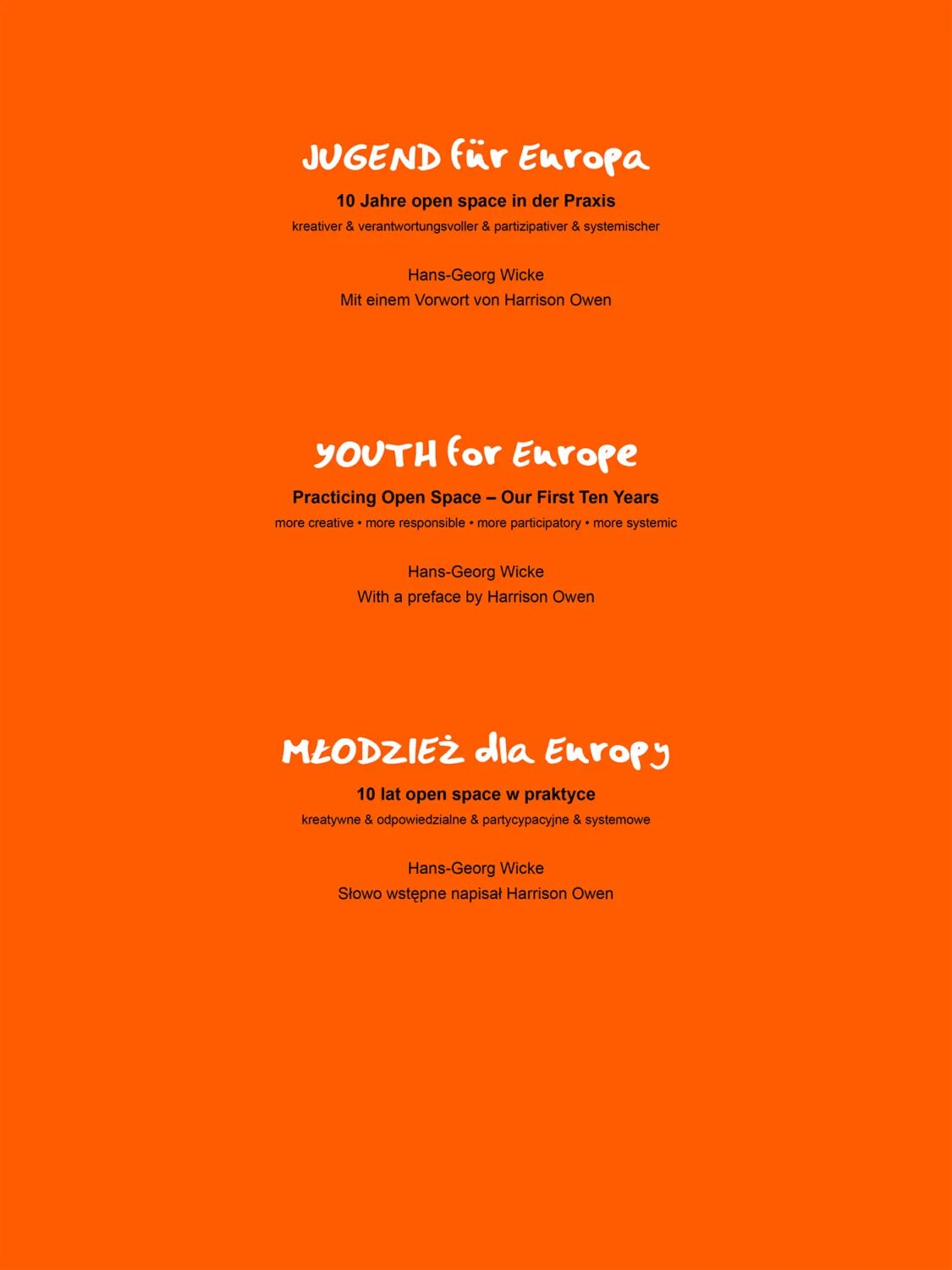 Jugend für Europa, 10 Jahre open space Praxis [Цифровая книга]