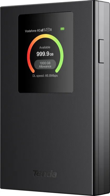 Wi-Fi роутер TENDA 4G185, Wi-Fi 6, 2.4ГГц, 3G/4G, черный