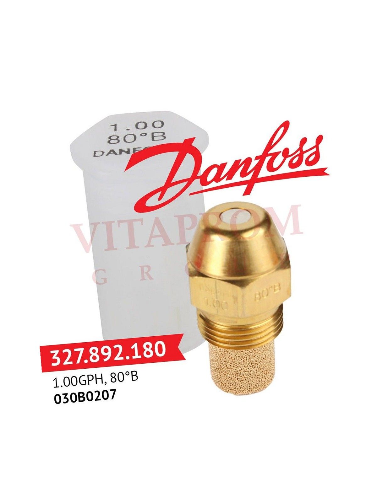 Форсунка Danfoss 1.00GPH, 80B, 030B0207 — фото 1