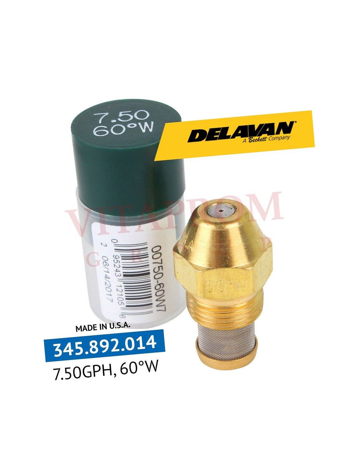 Форсунка Delavan 7.50GPH, 60W — фото 1