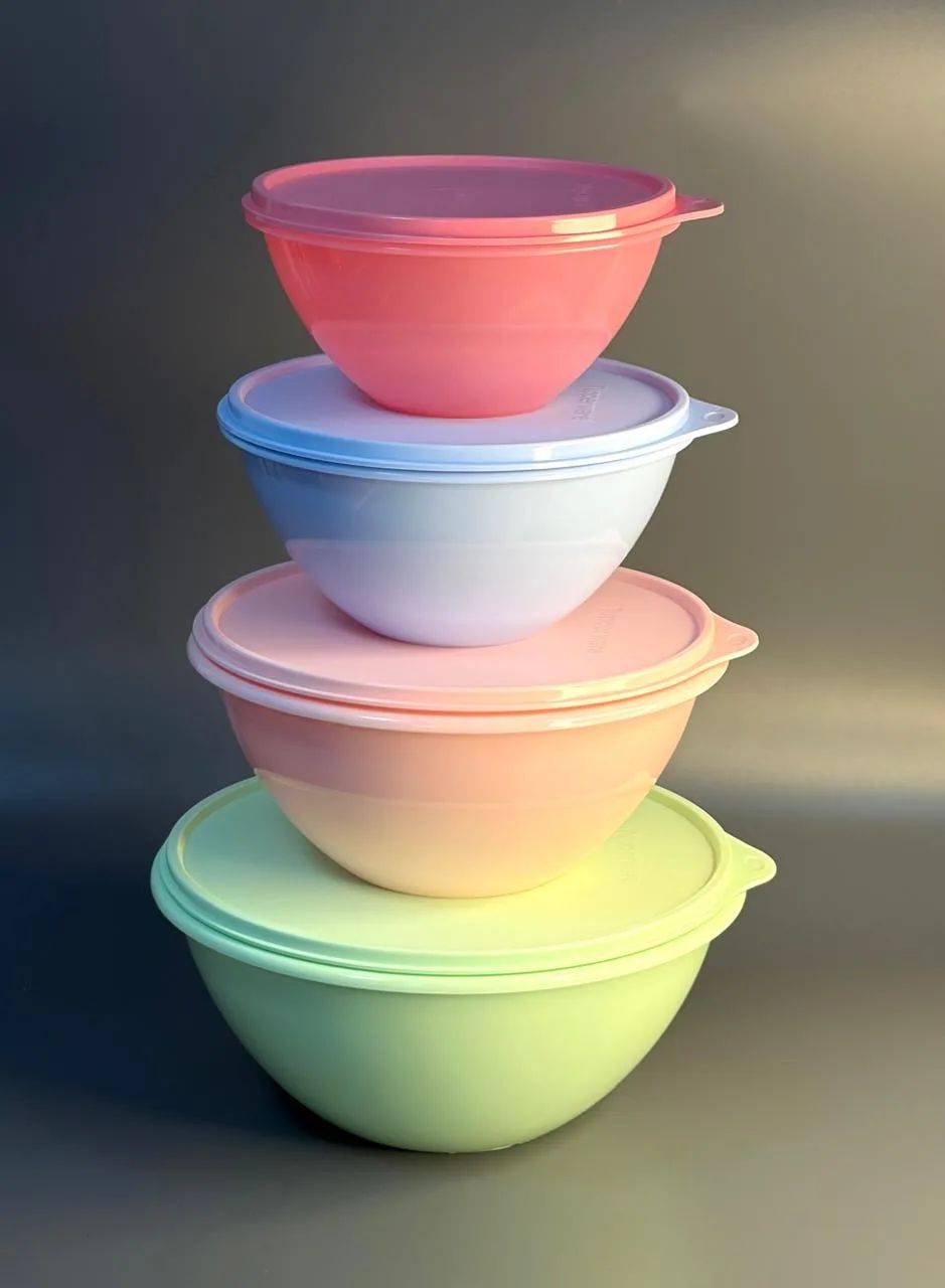 Набор чаш "Брауни" (2.5л ,1.7л, 1.1. л, 775мл) 4 шт Tupperware