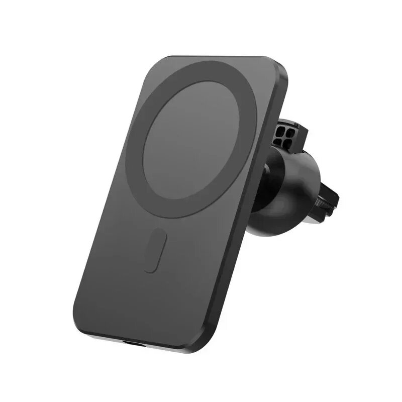 Магнитный автомобильный держатель для Magsafe iPhone 12, 13, 14, 15 Pro Max, Черный, черный