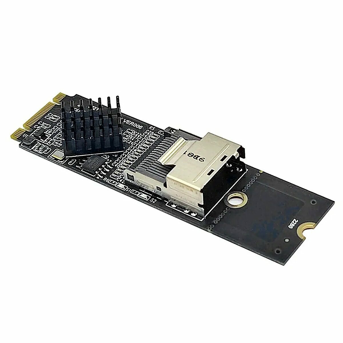 Карта расширения M.2 NVME - SFF-8087 SATA3.0 Адаптер жесткого диска Mini-SAS/SATA 36PIN