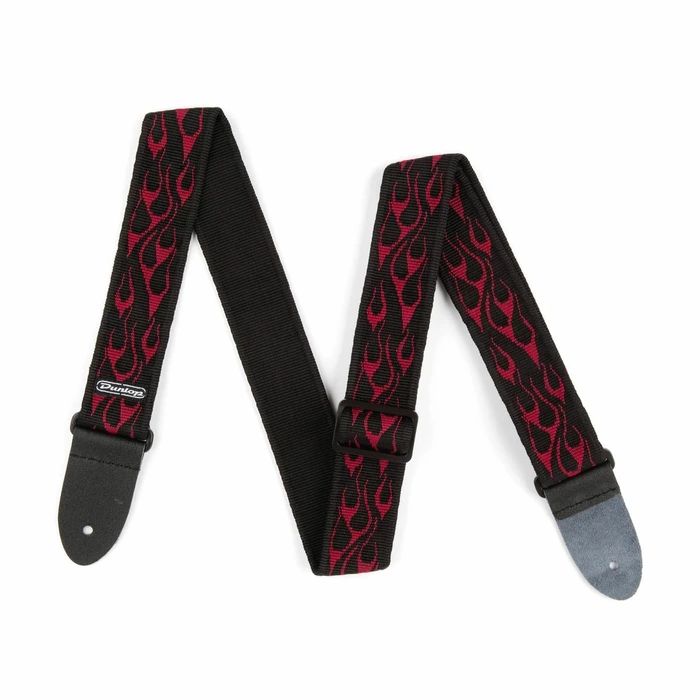 Dunlop D3811RD Classic Flambe Red Ремень для гитары