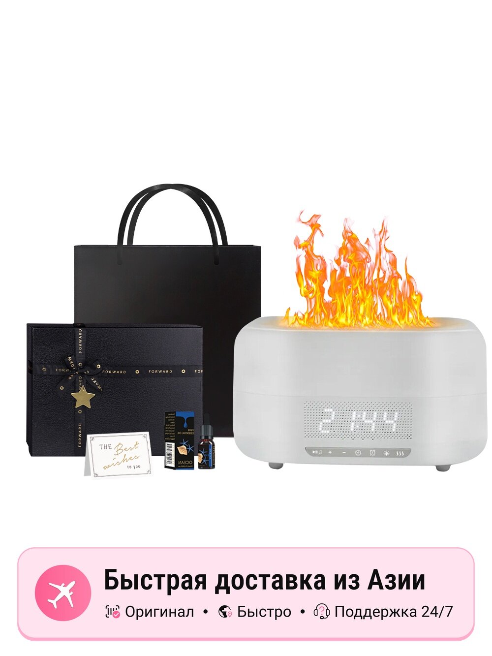Беспроводные колонки SEGUO, light gray, black gold gift box set