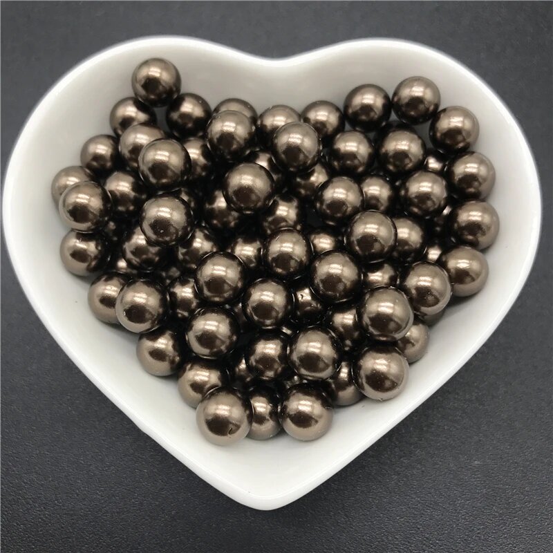 LXBENING акриловые бусины 4 мм, 6 мм, 8 мм, 10 мм Черный, 8mm 50pcs, 11