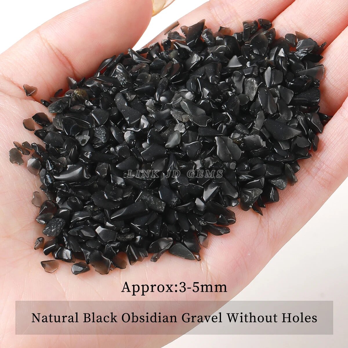 Кристаллический гравий купить bao ji Черный, Black Obsidian