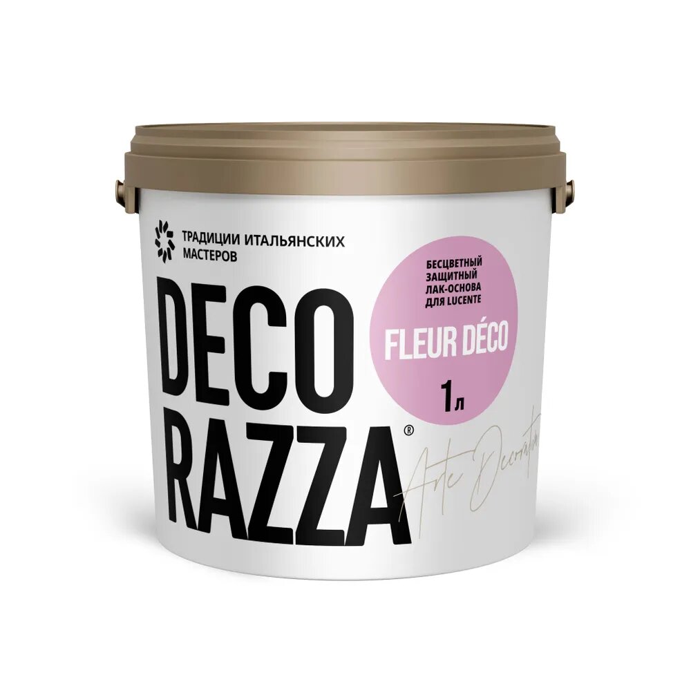 Защитный лак Decorazza Fleur Deco Base incolore FD00 (база бесцветная), 1 л