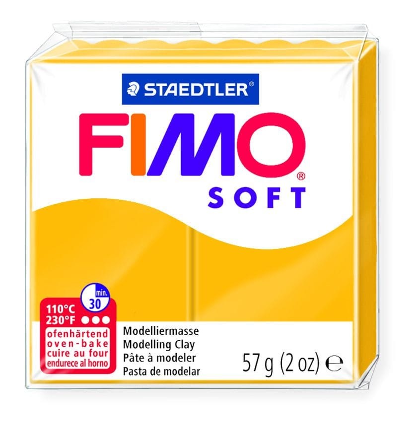 Пластилин Fimo термозатвердевающая пластичная масса soft, ty s oneczny, 57 г