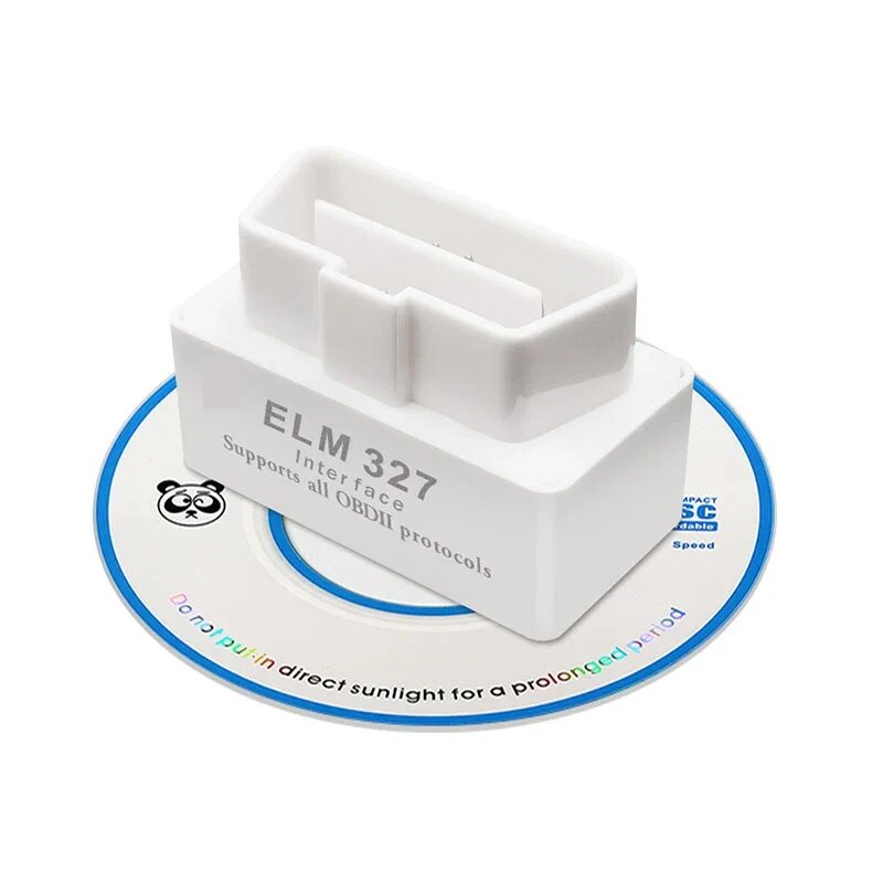 Автомобильный диагностический сканер с двойной печатной платой Mini ELM327 V 1.5 2PCB 25K80 white