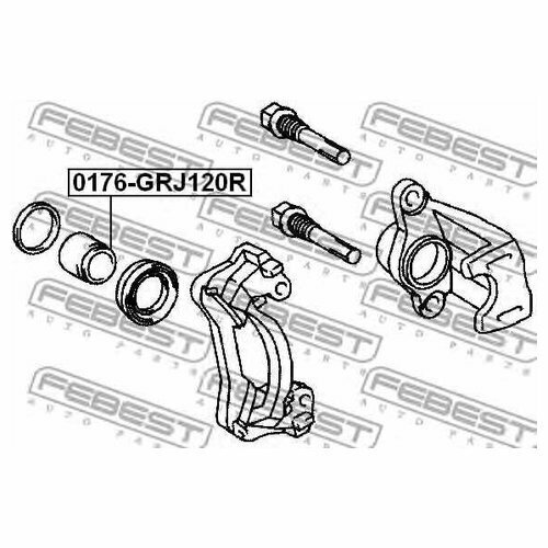 Поршень тормозного суппорта Febest 0176-GRJ120R для Lexus GX (2001-2009), Lexus LX (1995-1997), Toyota 4Runner (2009-н. в.)