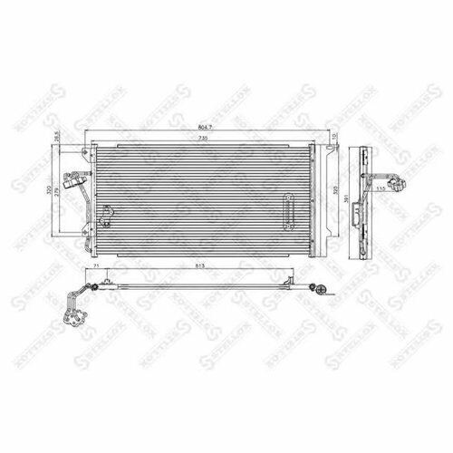 Радиатор кондиционера Stellox 1045182SX