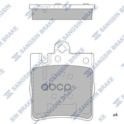 Колодки тормозные Sangsin brake арт. SP1089A