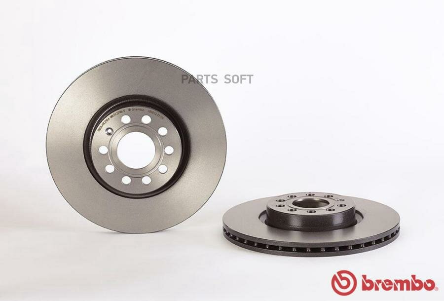 BREMBO 09.9772.11 Диск тормозной передн. с УФ покрытием AUDI A1 (8X1 8XK) 05/10-10/18 / AUDI A1 Sportback (8XA 8XF) ()