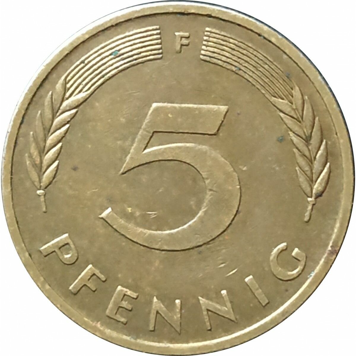 5 пфеннигов 1982 Германия F из оборота