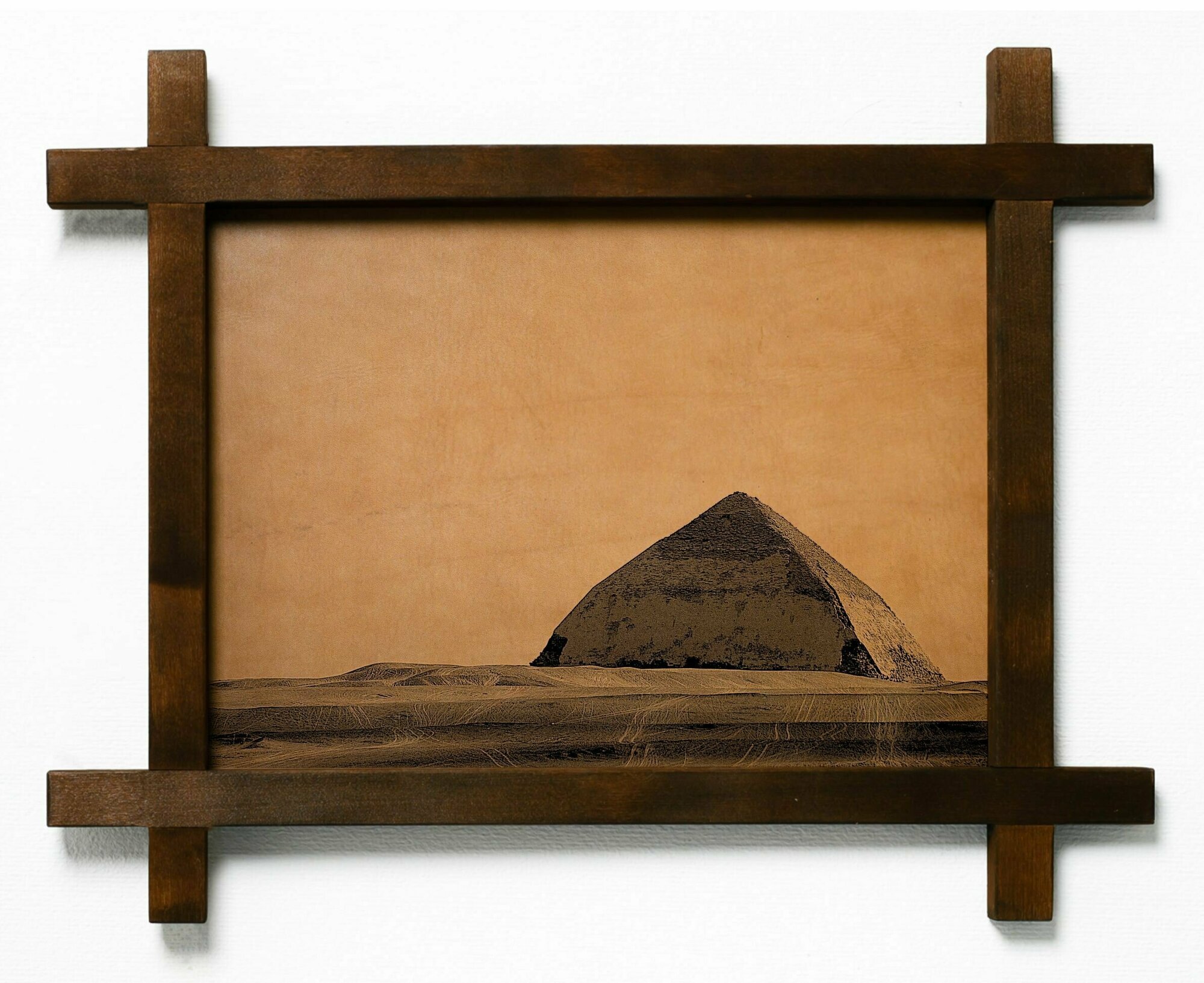 Картина интерьерная из кожи "Ломаная пирамида, Египет", BoomGift
