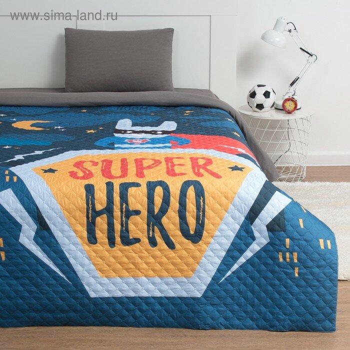 Покрывало детское Этель 1,5 сп "Super hero", 145х210 см, микрофибра, 4527200