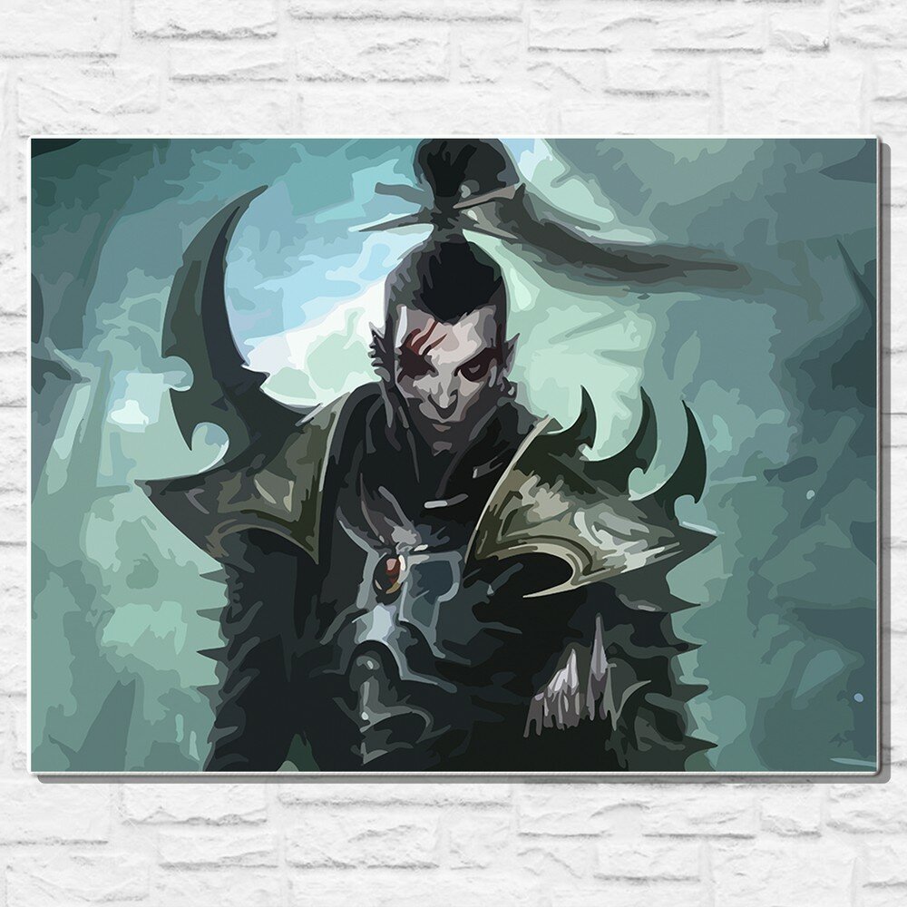 Картина по номерам на холсте игра Warhammer 40000 (rogue trader, хорус, император, примарх) - 14546 80х60