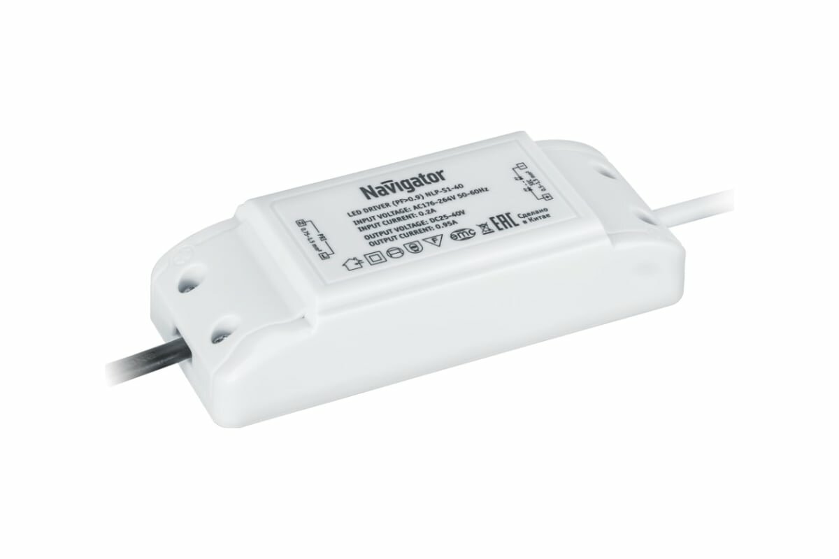 Navigator Драйвер ND-P40-1000mA IP40 61547модуль источника тока для светодиодов