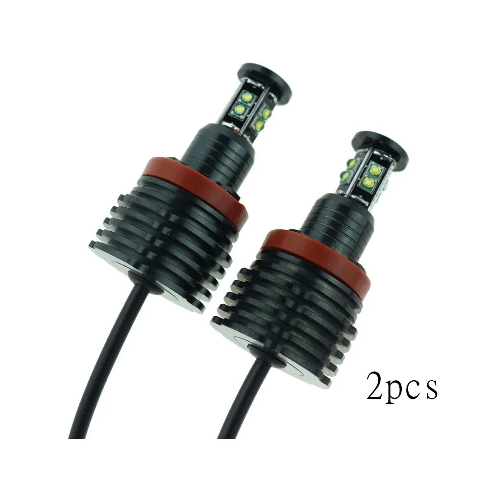 2X 80W H8 Бесплавные светодиодные лампы для фар «ангельские глазки» Halo Яркие противотуманные фары для BMW E90 E92 E82 E60 E.