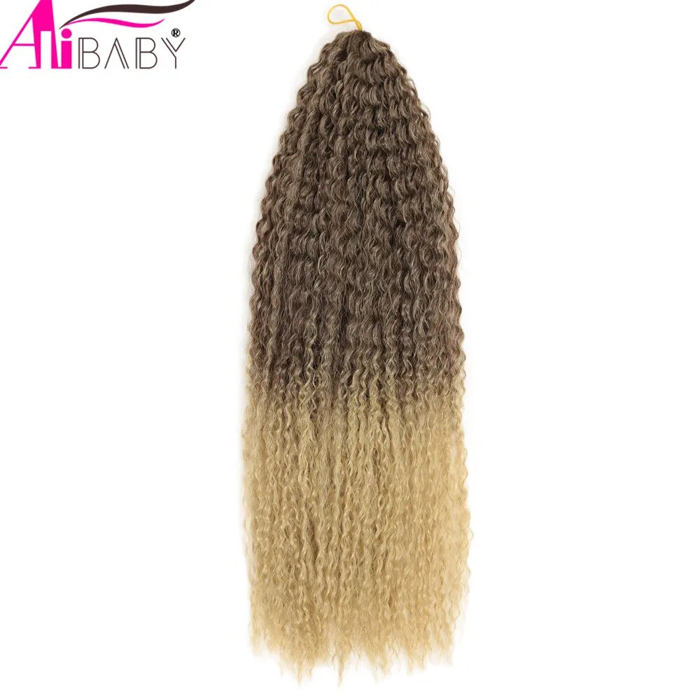 Синтетические афро-кудри Алибиби 20-28 дюймов 20 дюймов, 5 шт./лот, T4-24