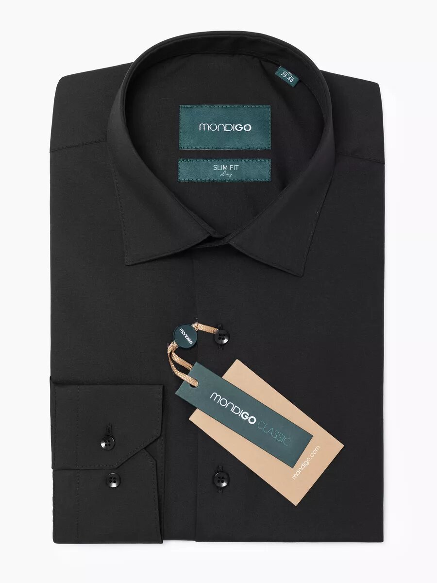 Рубашка на высокий рост LONG SLIM FIT с длинным рукавом