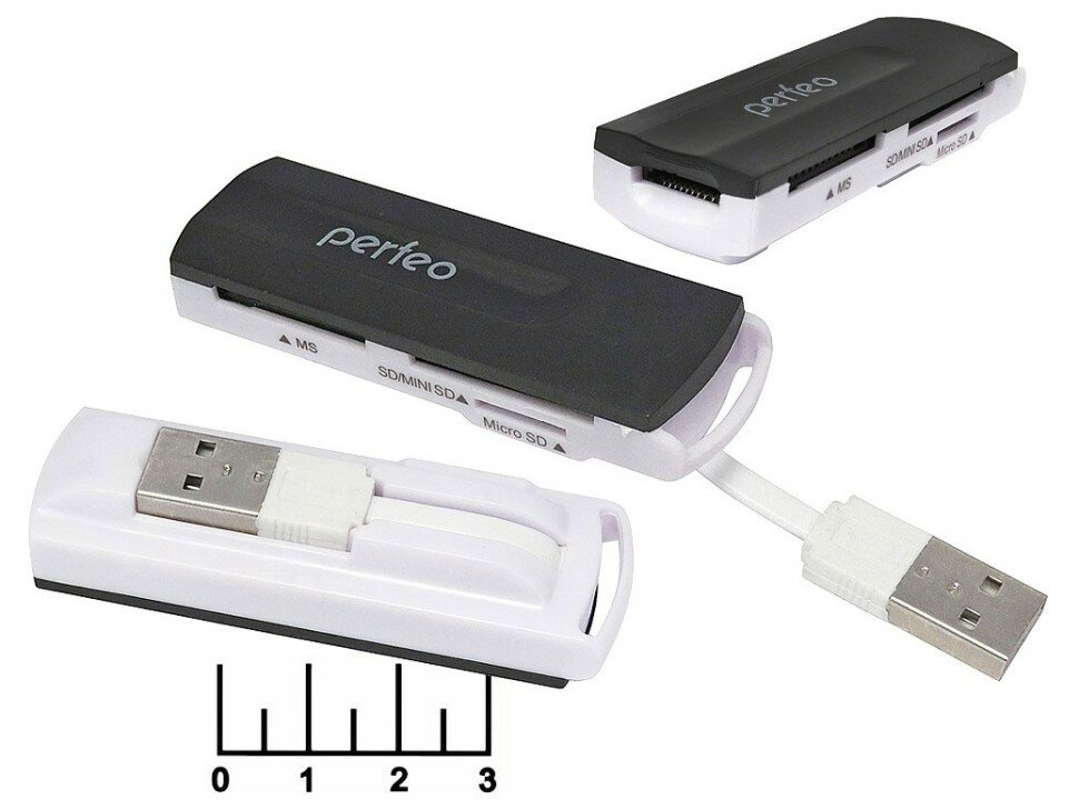Card Reader USB/micro SD/M2/MS Perfeo PF-VI-R013