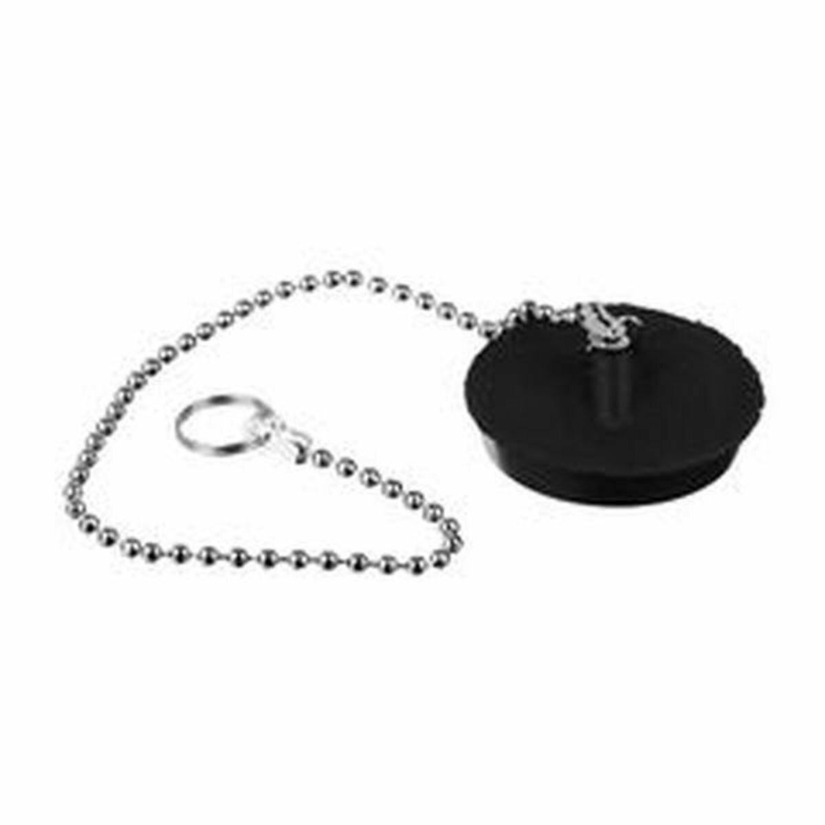 Пробка для ванной с цепочкой 29см d4см (резина)