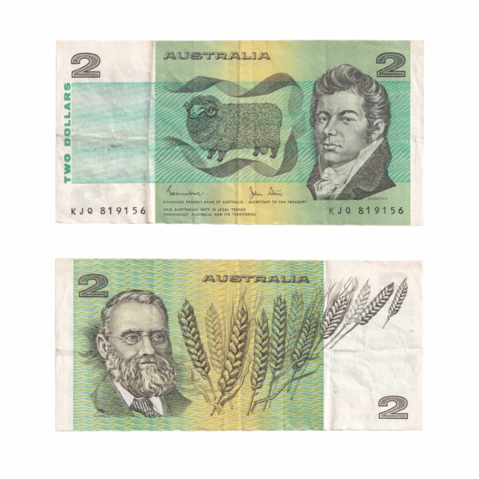 Банкнота Австралия 2 доллара 1983 год (VF) Pick 43d