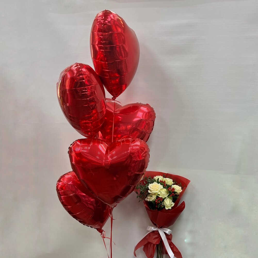 Комбо набор (цветы и шары) 1 - признание