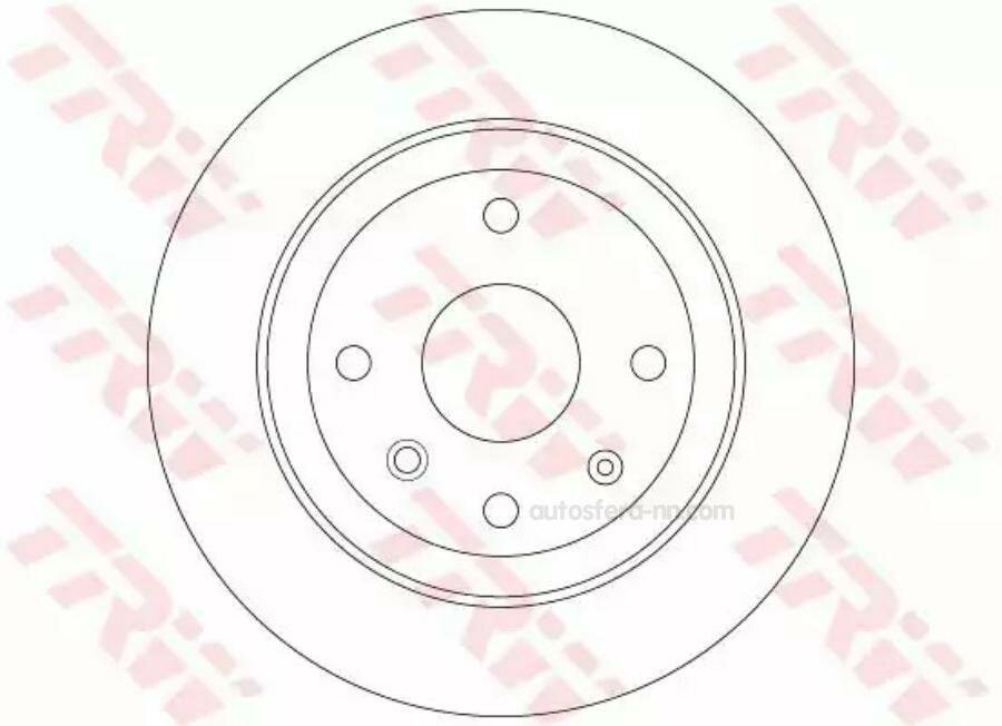 TRW DF6360 DF6360 диск тормозной задний !\ Chevrolet Epica 2.0/2.5/2.0TD 05>
