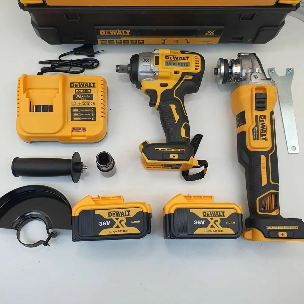 Набор 2в1. Углошлифовальная болгарка Dewalt Гайковерт dewalt 460N. M