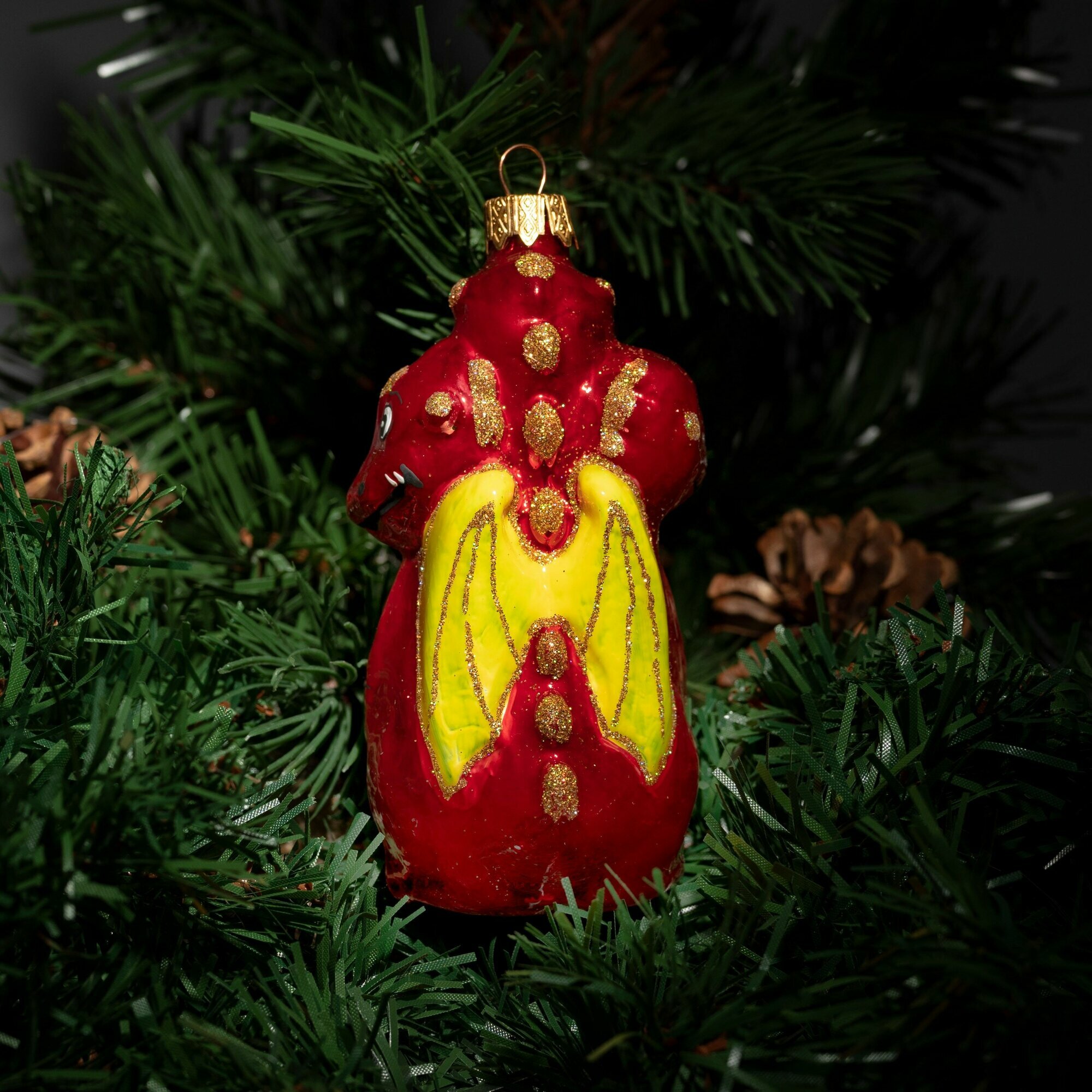 Игрушка на елку Волшебный дракон 11см