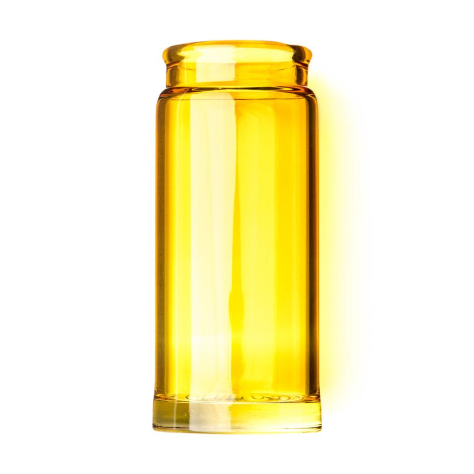 DUNLOP 278 Yellow Blues Bottle Regular Large слайд стеклянный в виде бутылочки, желтый