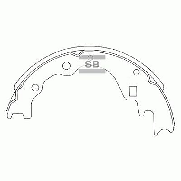 HI-Q SA044 (0K7102638Z / 0K7102638ZA / 0K7562638Z) sa044sns колодки барабанные\ besta, Mazda (Мазда) e2000 / e2200 2.2d 83-03