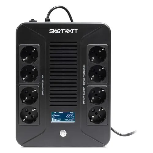ИБП Smartwatt SAFE PRO LCD 600, 600ВA [3703020280001]