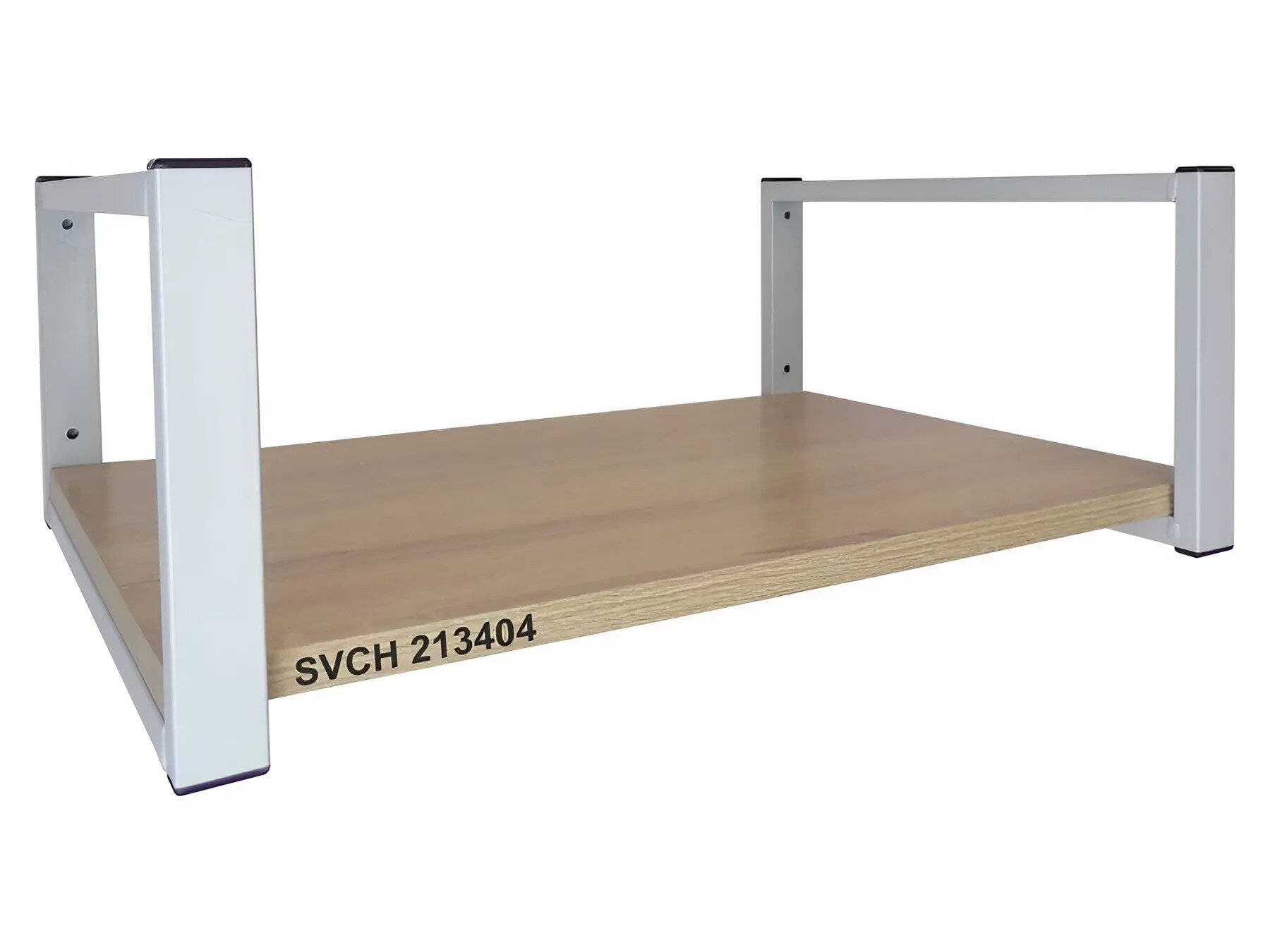 Полка для микроволновки GARROSS "SIBERIA 213404", одна полка 35х54 см, высота 21 см, каркас серый, цвет полки дуб сонома