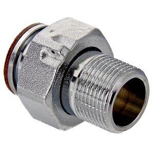 Штуцер с накид. гайкой, для счетчика 1/2" (10/140) VTr.611. N.0004