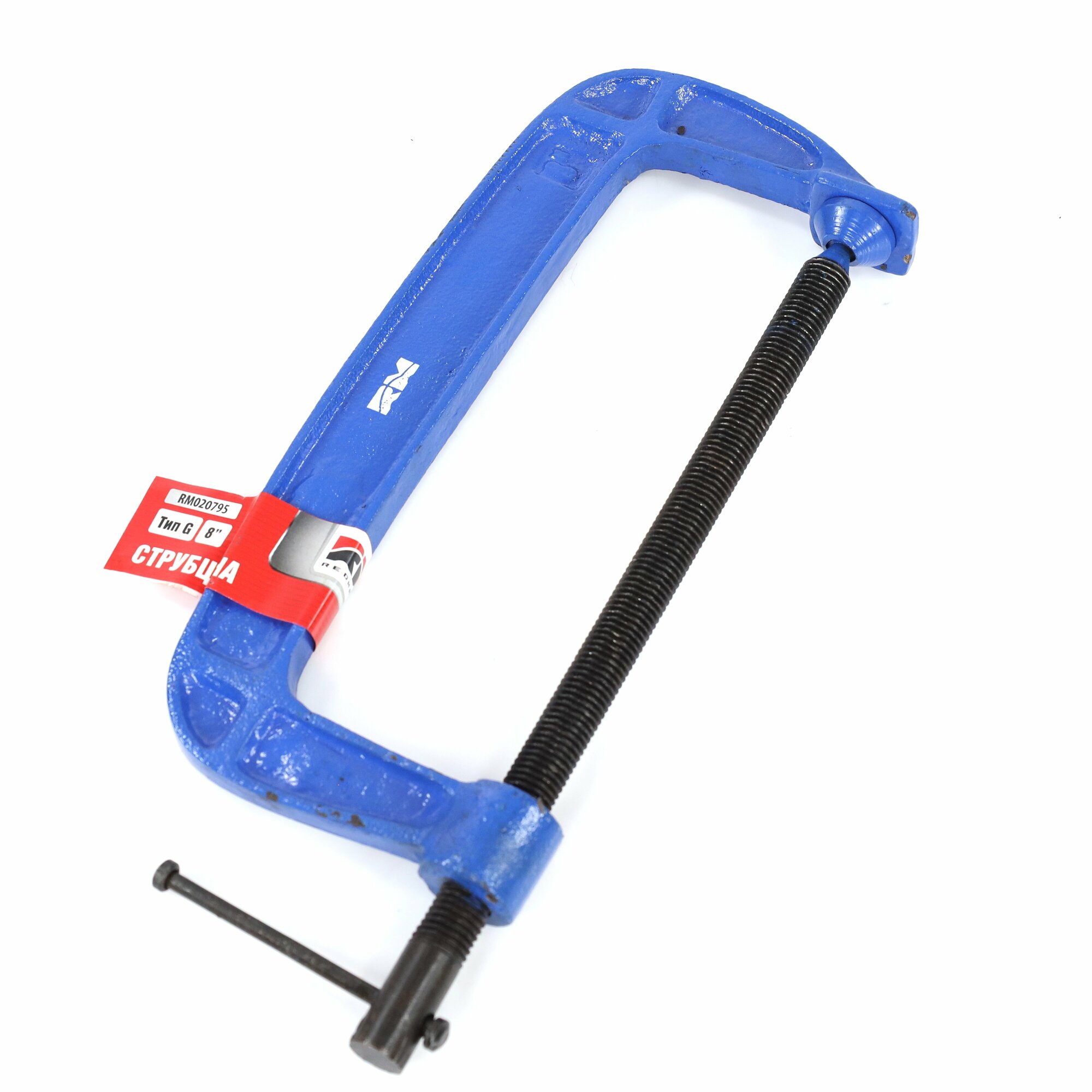 Надежный фиксатор струбцина RedMark для точной работы, тип "G" 200 мм (8")