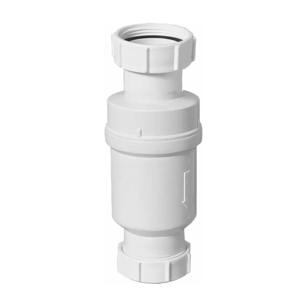 Сифон McAlpine самозакрывающийся сливной "сухой" клапан, вход 1 1/2" В, MRNRV40-PB, 54 л
